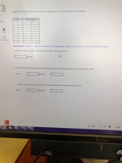 solved 3 suppose that a country s annual growth rates over a