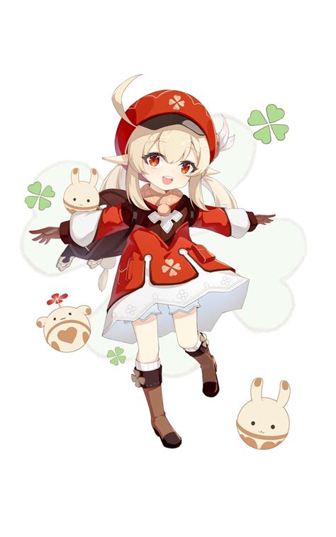 Klee And Jumpy Dumpty Genshin Impact Drawn By Youmi Kong Xiang Danbooru