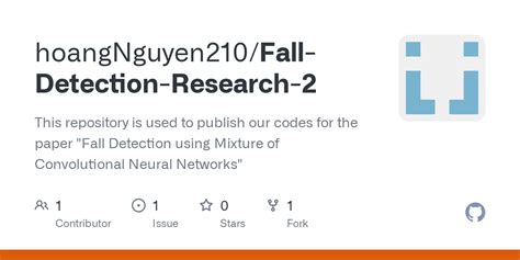 Github Hoangnguyen210fall Detection Research 2 This Repository Is Used To Publish Our Codes