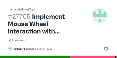 Implement Mouse Wheel Interaction With Powertoys Settings · Issue 27705 · Microsoftpowertoys