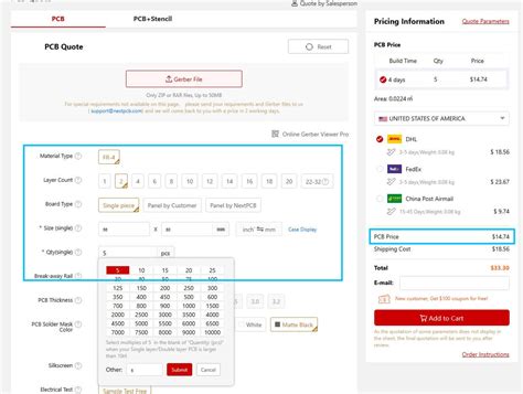 NextPCB Order System Upgrade