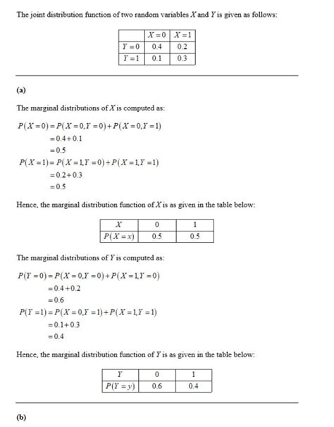 1 Suppose You Have Two Random Variables X And Y With Joint