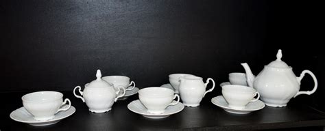 Tea Set Bernadotte weiß 15 Stk. - Concordia - Porzellan Bernadotte ...