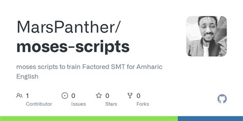 Github Marspanthermoses Scripts Moses Scripts To Train Factored Smt