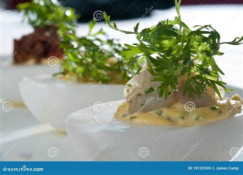 Deviled Duck Eggs Stock Image Image Of White Duck Seafood 19132599