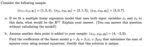 Solved Consider The Following Chegg