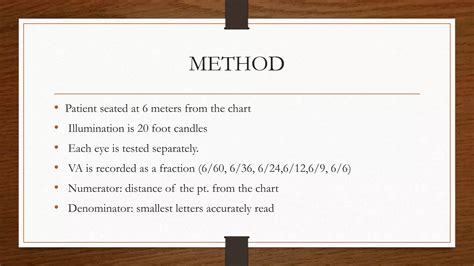 Visual Acuity Measurement Pptx