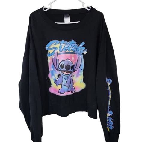 Disney Tops Disney Leo Stich Airbrushed Sweatshirt Size 3x Poshmark