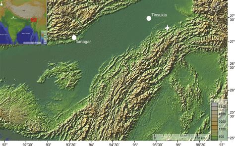 A Physiographic Map Showing The Fossil Locality White Asterisk