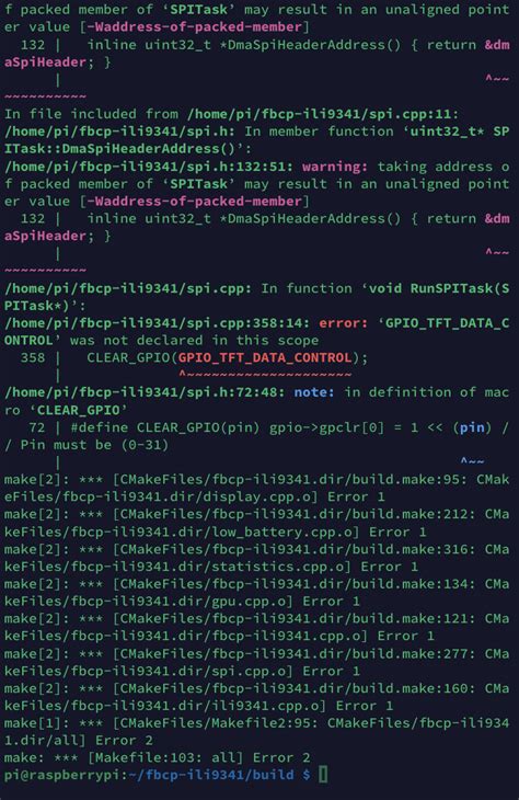 Spi Getting Fbcp To Work On A Generic Ili9341 Display Raspberry Pi