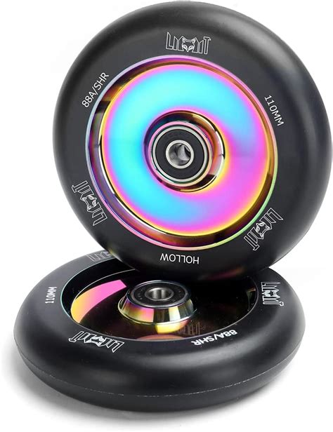 Fuzion Pro Sig Wheels 110mm Hollow Core Stunt Scooter With Abec 9 Bearings Pair