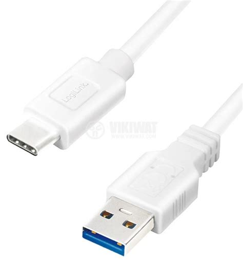 Cable USB Type C M To USB A M M White CU LOGILINK VIKIWAT