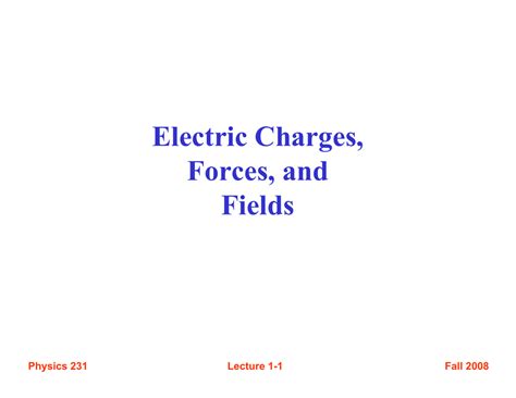 Electric Charges