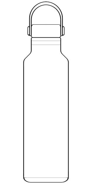 텀블러 병 라인 아트 스타일 텀블러 병 텀블러 병 그림 벡터 라인 병 그림 훈련을 위한 현대 병 병 개념 텀블러 병 라인 아트