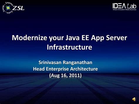 Modernize Your Java Ee App Server Infrastructure Ppt