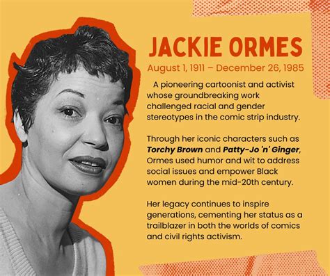 Jackie Ormes Activist And Journalist Was The First African American