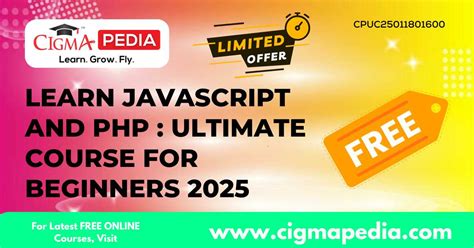 learn javascript and php ultimate course for beginners 2025 free
