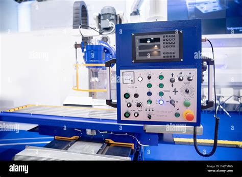 Modern Control Panel Cnc Metalworking Machine Industry Automation Factory Mill Drill Technology