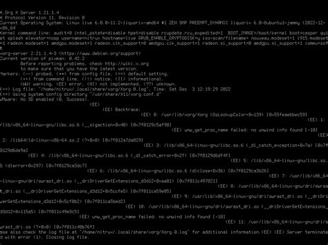 X Crashes In Live ISO And Disk Installation On VirtualBox X And GNOME Boxes Issue