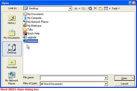 office xp basics open an existing file