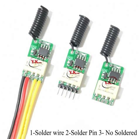 Nyomógomb Mentése Mini Relé Kapcsolat Rf Vezeték Nélküli Kapcsolók3 7v4 2v5v6v7 4v9v12v 433