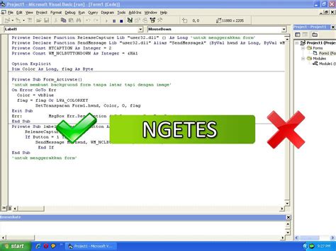 Belajar Visual Basic Pemulamembuat Backgruond Form Vb6 Dengan Image