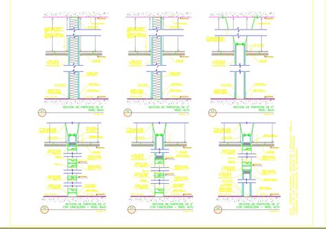 Detail Walls Partitions In Dry Wall In Autocad Cad 74 08 Kb Bibliocad