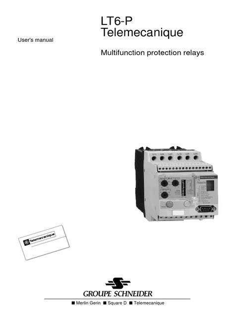 Lt6 P Telemecanique Multifunction Protection Relays Pdf