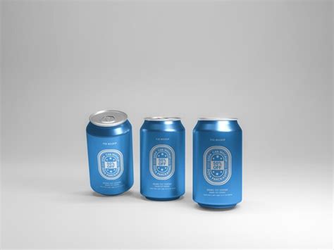 Premium Psd Aluminum Metal Can Package Mockup For Branding