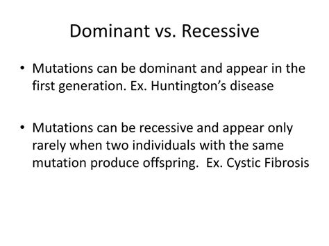 Ppt 6 2 Mutations Powerpoint Presentation Free Download Id2742905