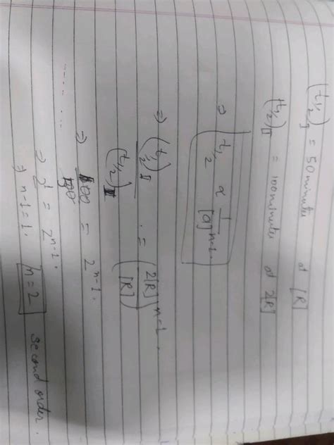 [numericals On 1st Order] 16 Half Life Of A Chemical Reaction A
