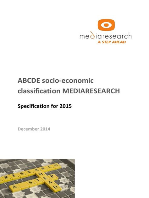 Pdf Abcde Socio Economic Classification Mediaresearch Specification