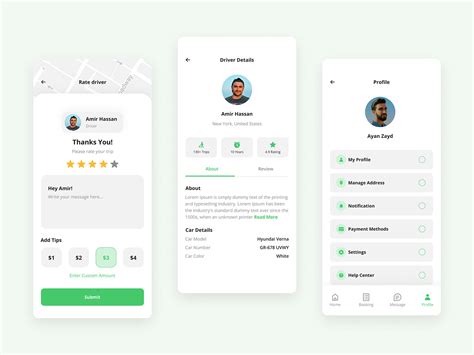Car Booking Ride Sharing Mobile App Ui Ux Design Behance