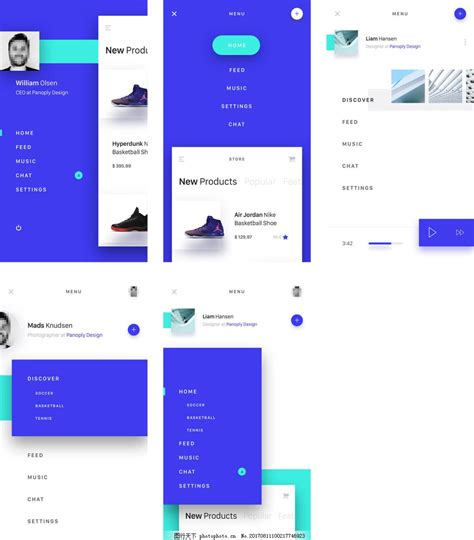 Brake菜单界面sketch素材图片 其他 移动界面 图行天下素材网