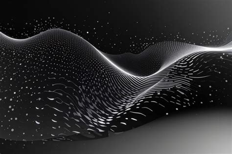 Premium Photo Mesmerizing 3d Wave Pattern Of Flowing Dots And Particles