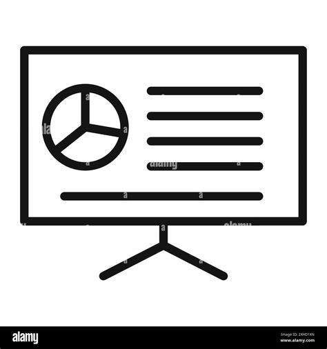 Presentation Icon Vector Symbol Or Sign Set Collection In Black And