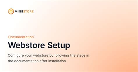 Webstore Setup Documentation Minestorecms Webstore Setup Documentation Minestorecms
