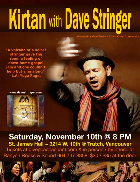Kirtan With Dave Stringer Conscious Living Radio
