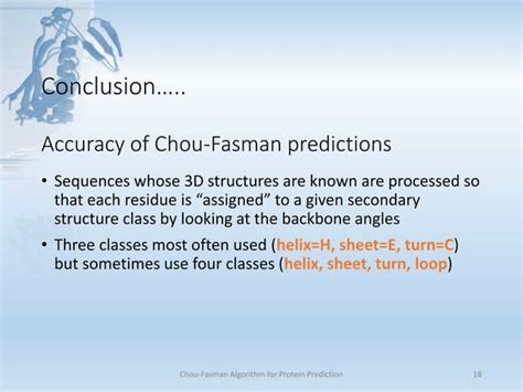 Chou Fasman Algorithm For Protein Structure Prediction Pptx