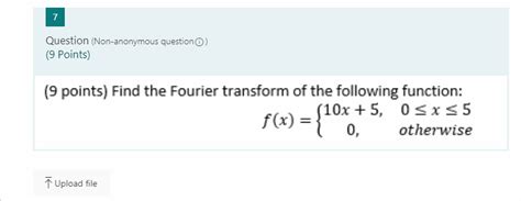 solved 7 question non anonymous question o 9 points 9