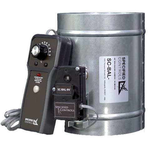 Round Electronic Balancing Damper Specified Controls