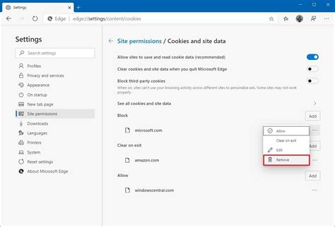 How To Manage Site Permissions On The New Microsoft Edge Windows Central
