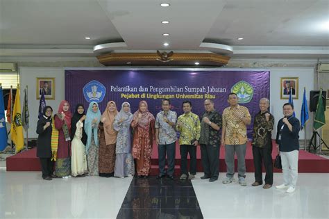 Rektor Unri Lantik Pejabat Pascasarjana Dan Spi Bernamaid