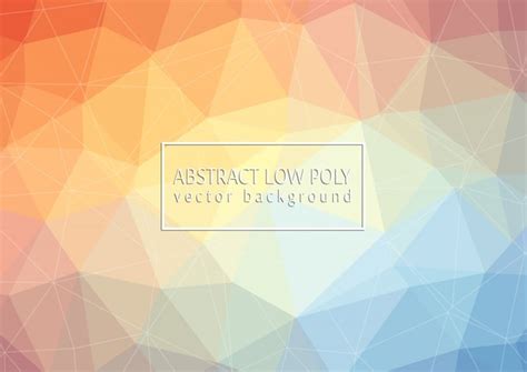 낮은 폴리 디자인 무료 벡터