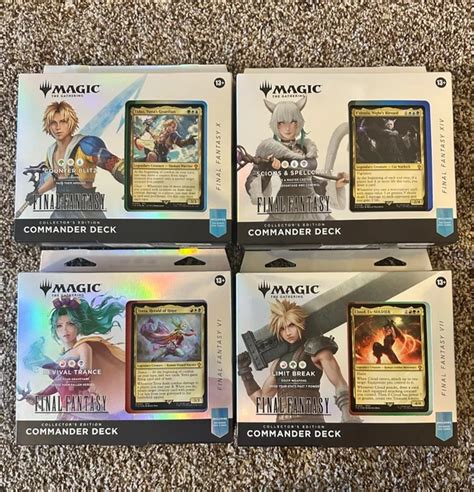 Sealed Magic The Gathering Final Fantasy Collector Commander Deck Set