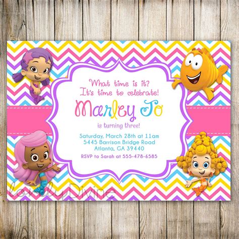 Bubble Guppies Invitations Templates Free