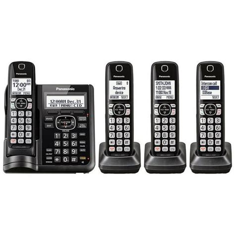 Panasonic 4 Handsets Expandable Cordless Phone With Call Block