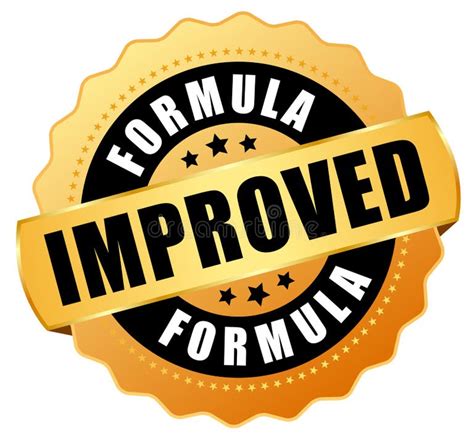 Improved Formula Gold Seal Stock Vector Illustration Of Renewed
