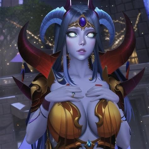 Ai Art Female Draenei By Syaoranq8 On Deviantart