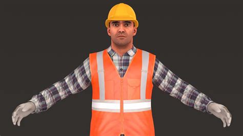 작업자 표준 V2 리지드 3d 모델 199 Fbx Obj Max Free3d